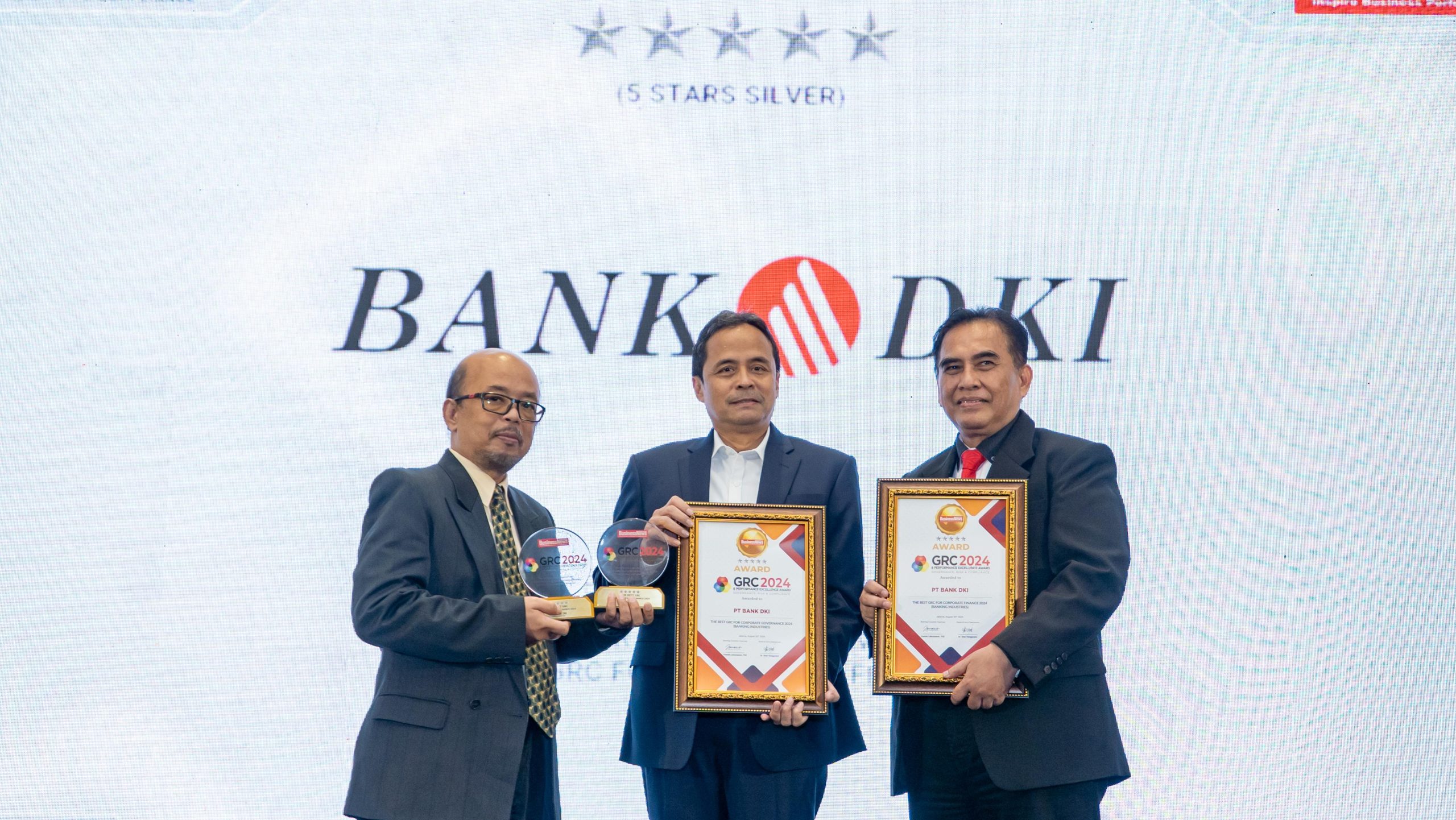 Bank DKI Sabet Tiga Penghargaan GRC & Performance Excellence Award 2024 - Suara Karya